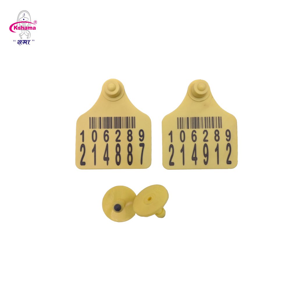 Livestock Ear Tags Numbered QR Code Animal Ear Tagger Identification ID ...