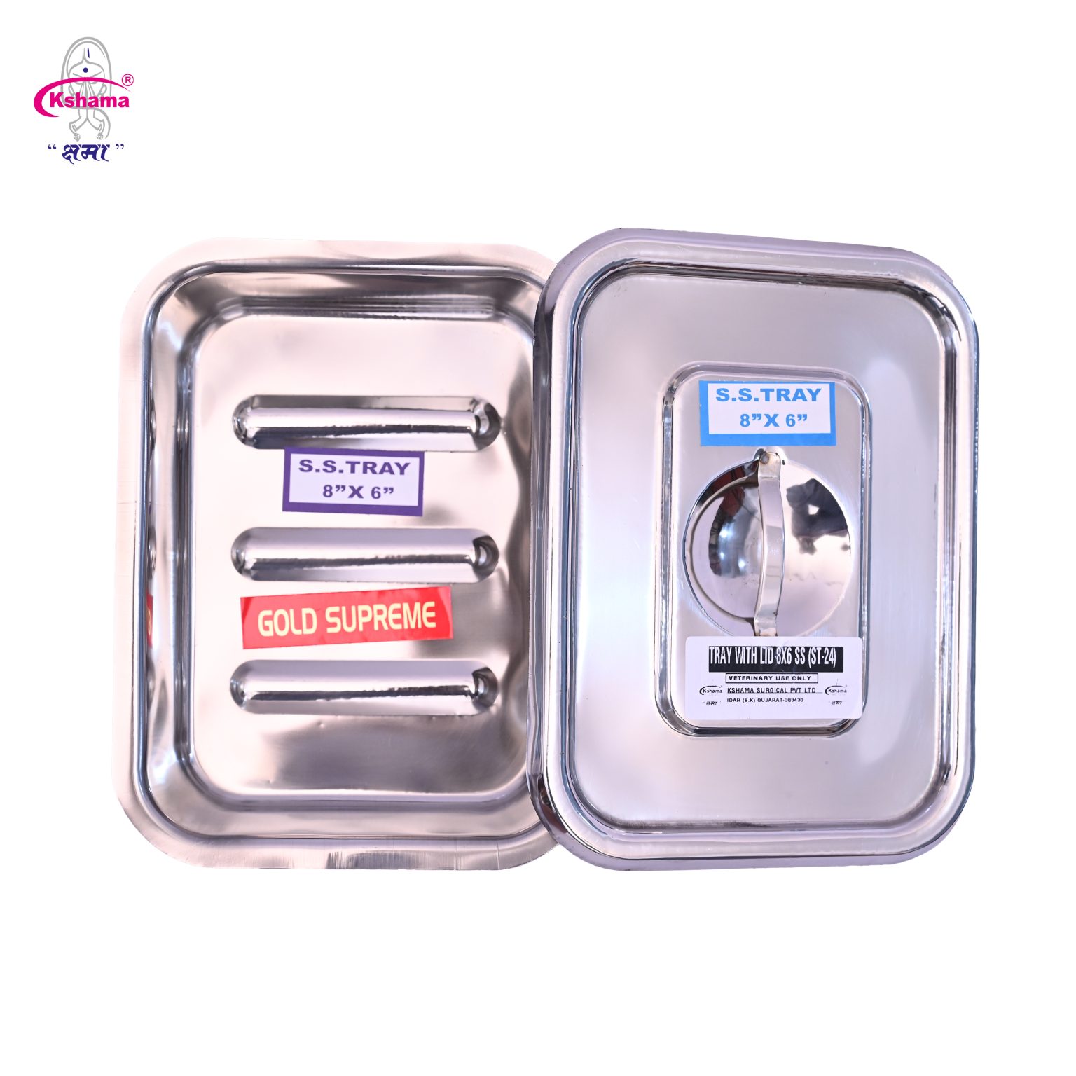 Tray with Lid I Stainless Steel (1 Pcs) - Kshama Surgical | Discover ...