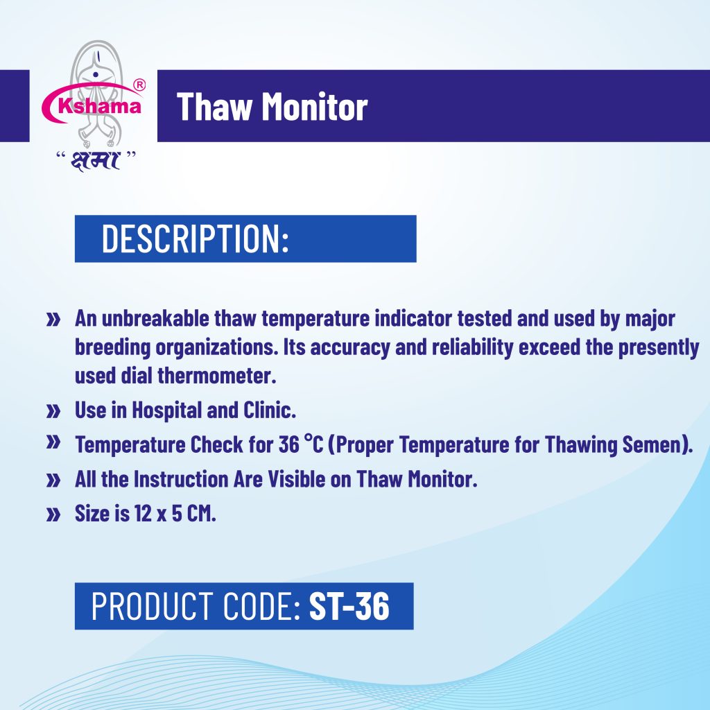 Thaw Monitor for Animal AI Equipment’s for Check Water Temperature I ...