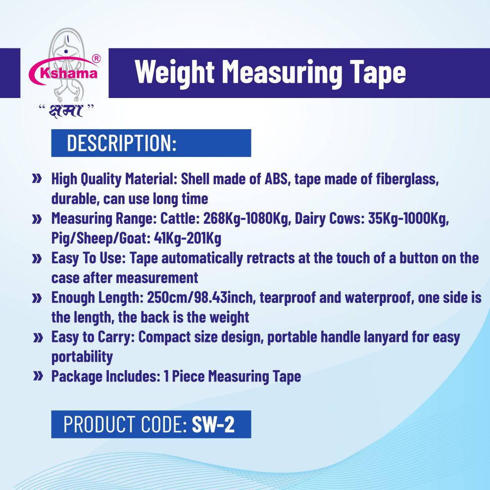 Retractable Cattle Weight Measure Tape, Animal Body Weight Measure Tape ...