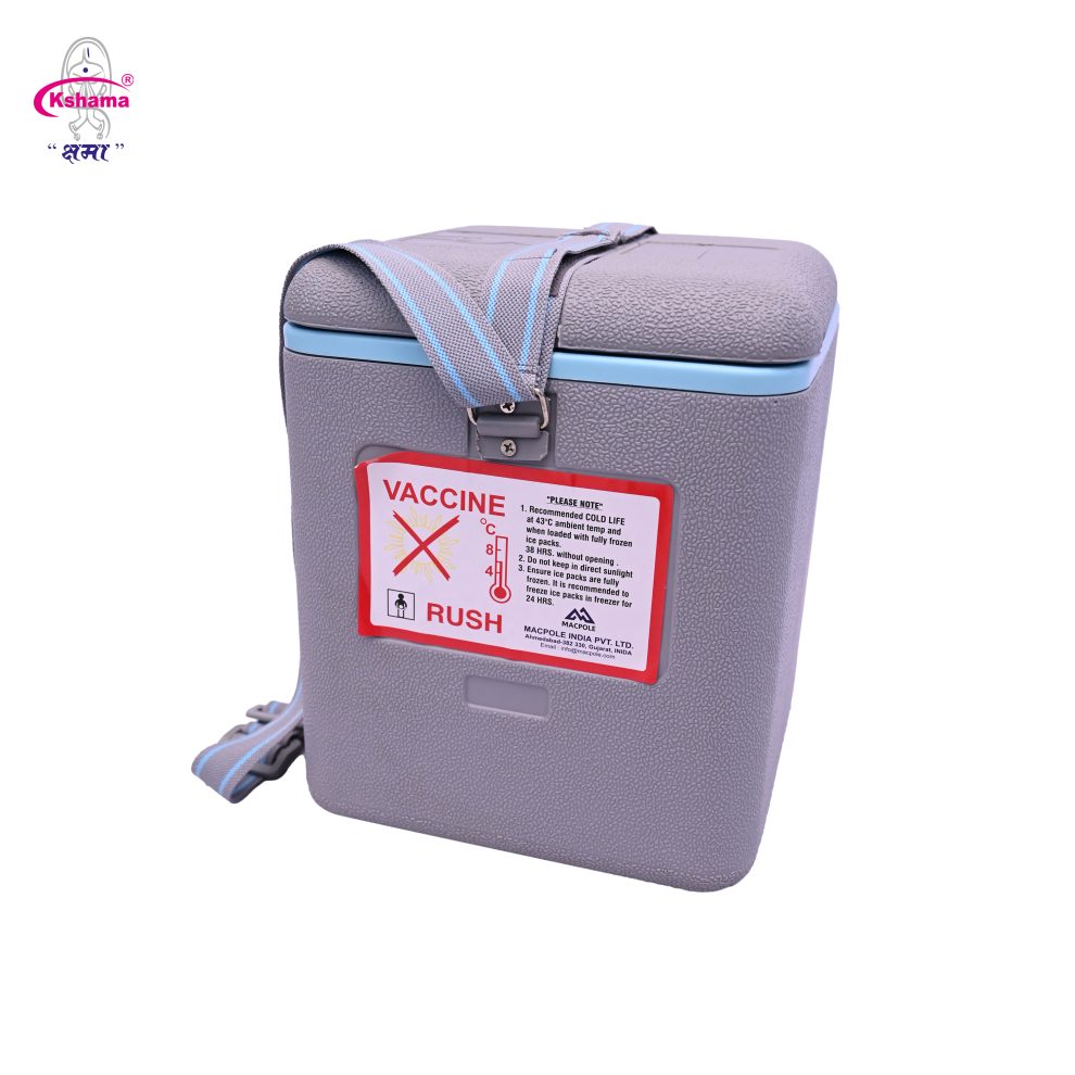 Vaccine Carrier Long Range 1.6 Liter with Ice Packs (1 Pcs) - Kshama ...