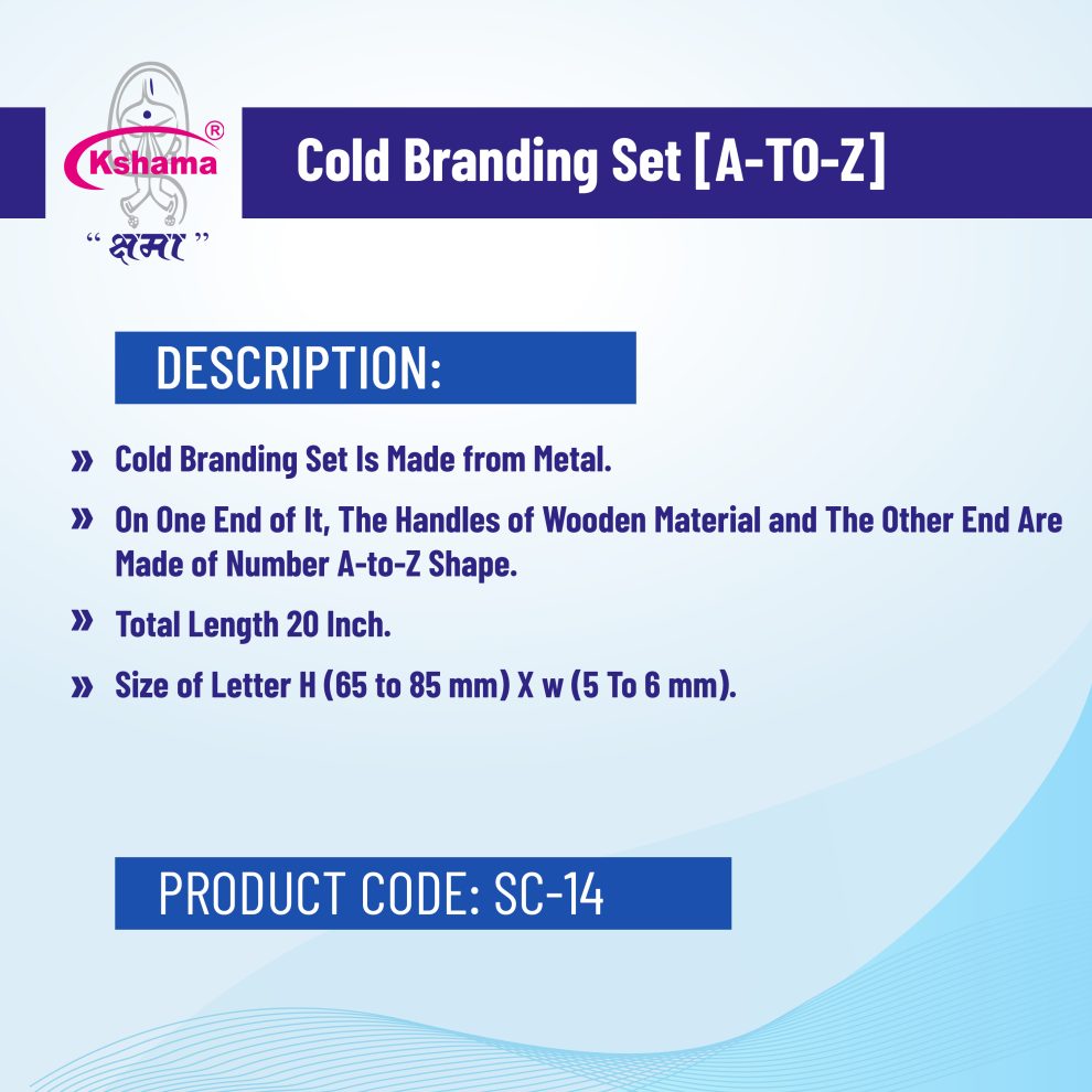 Cold Branding Stamp for Pets - Durable Custom Design for Safe ...