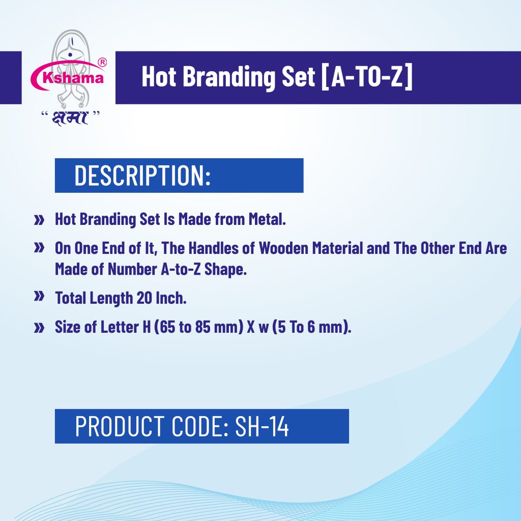 Hot Branding Stamp for Pets - Durable Custom Design for Safe, Permanent ...