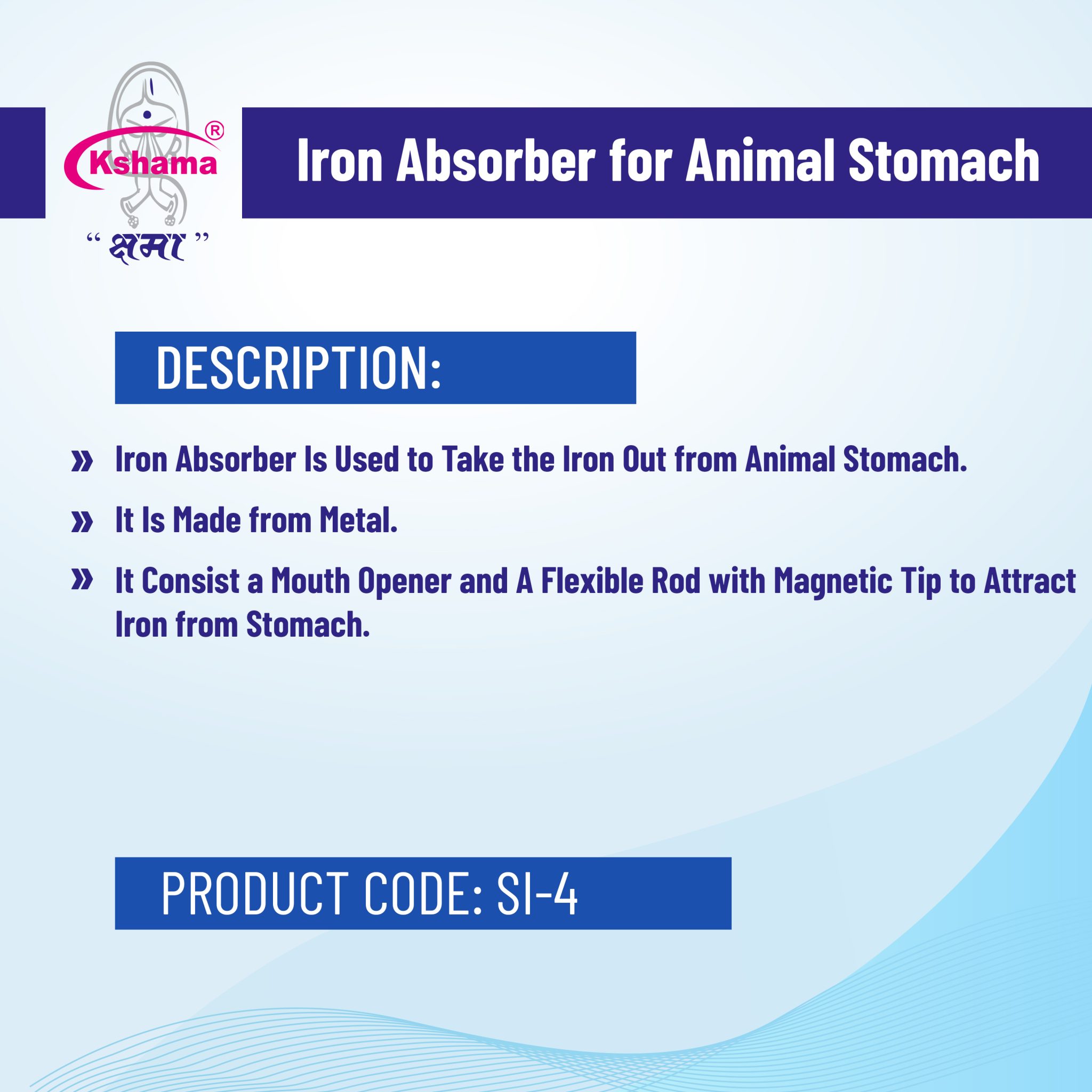 Iron Absorber for Animal Stomach, Collect Metal to body (1 Pcs ...