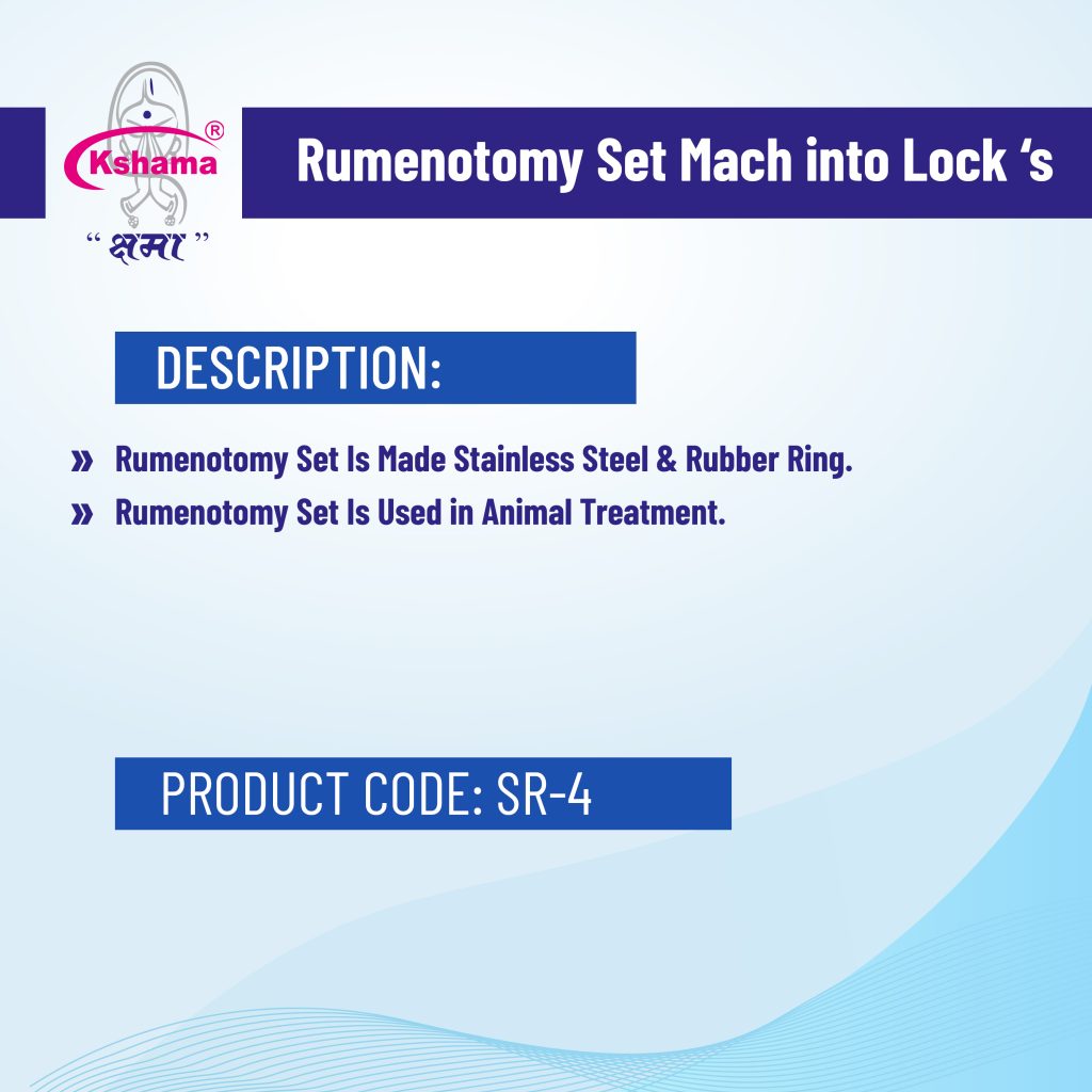 Rumenotomy Set for Veterinary Rumenotomy | ISO Tools India